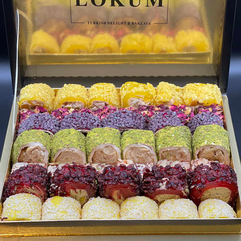 Turkish Delight Rolls Deluxe Gift Box (III) (E) – LOKUM